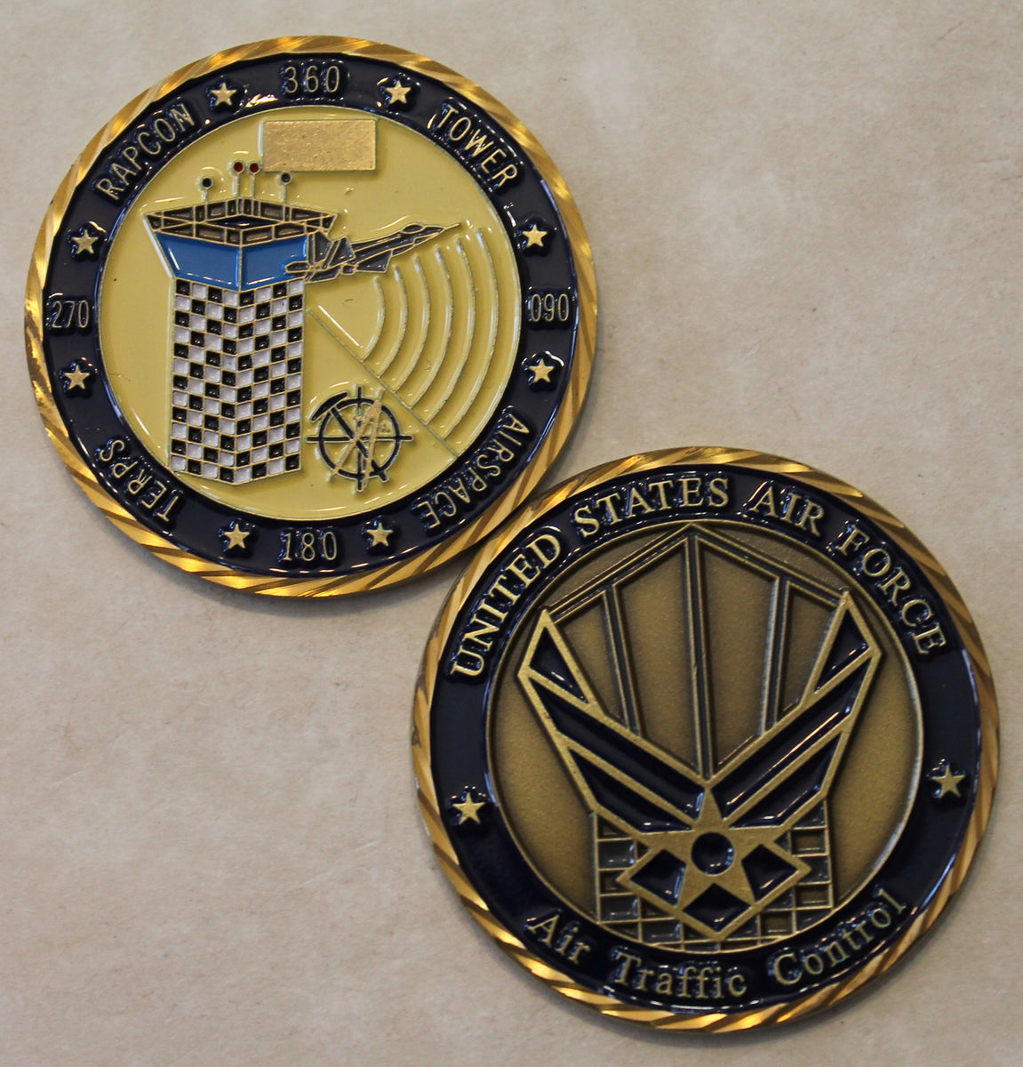 Air Traffic Control Tower ATC Air Force Challenge Coin – Rolyat ...