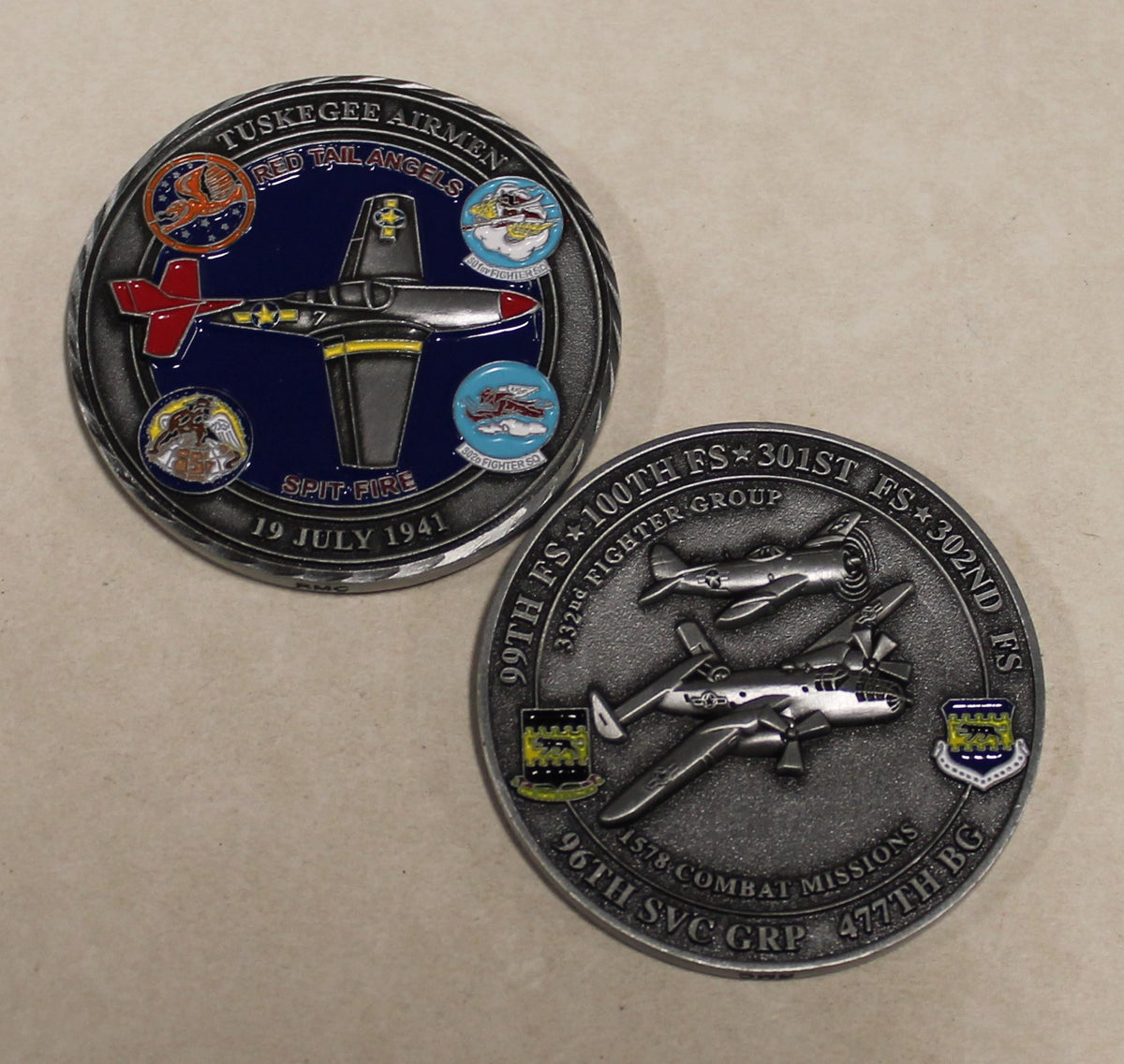 Tuskegee Airman 332nd Fighter Group / Fighter Squadron Army Air Force ...