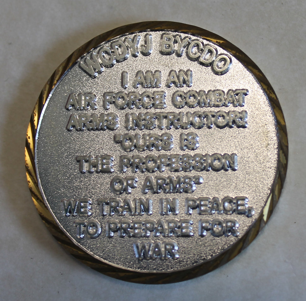 COMBAT ARMS INSTRUCTOR CATM Color Version Air Force Challenge Coin ...