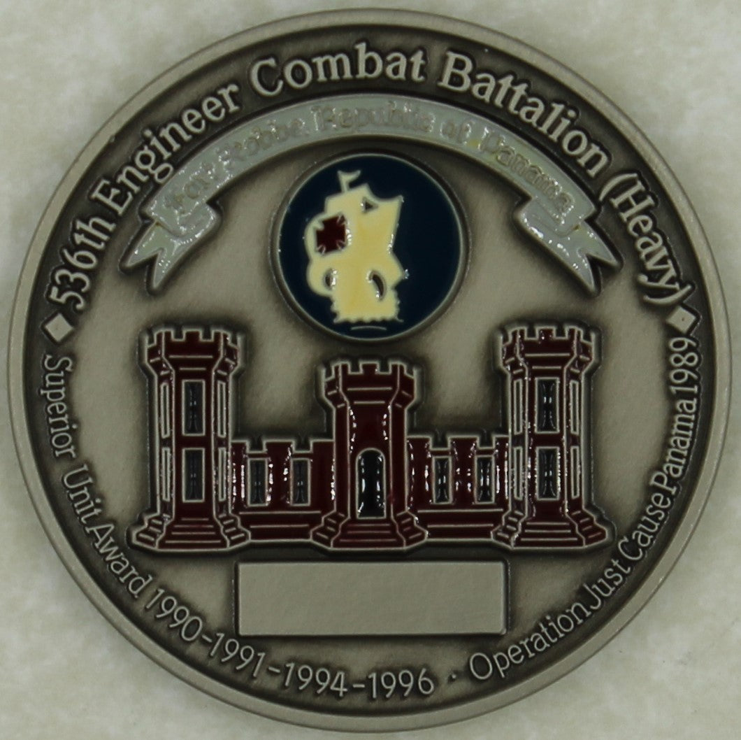 536th Engineer Combat Battalion Army Challenge Coin – Rolyat Military ...