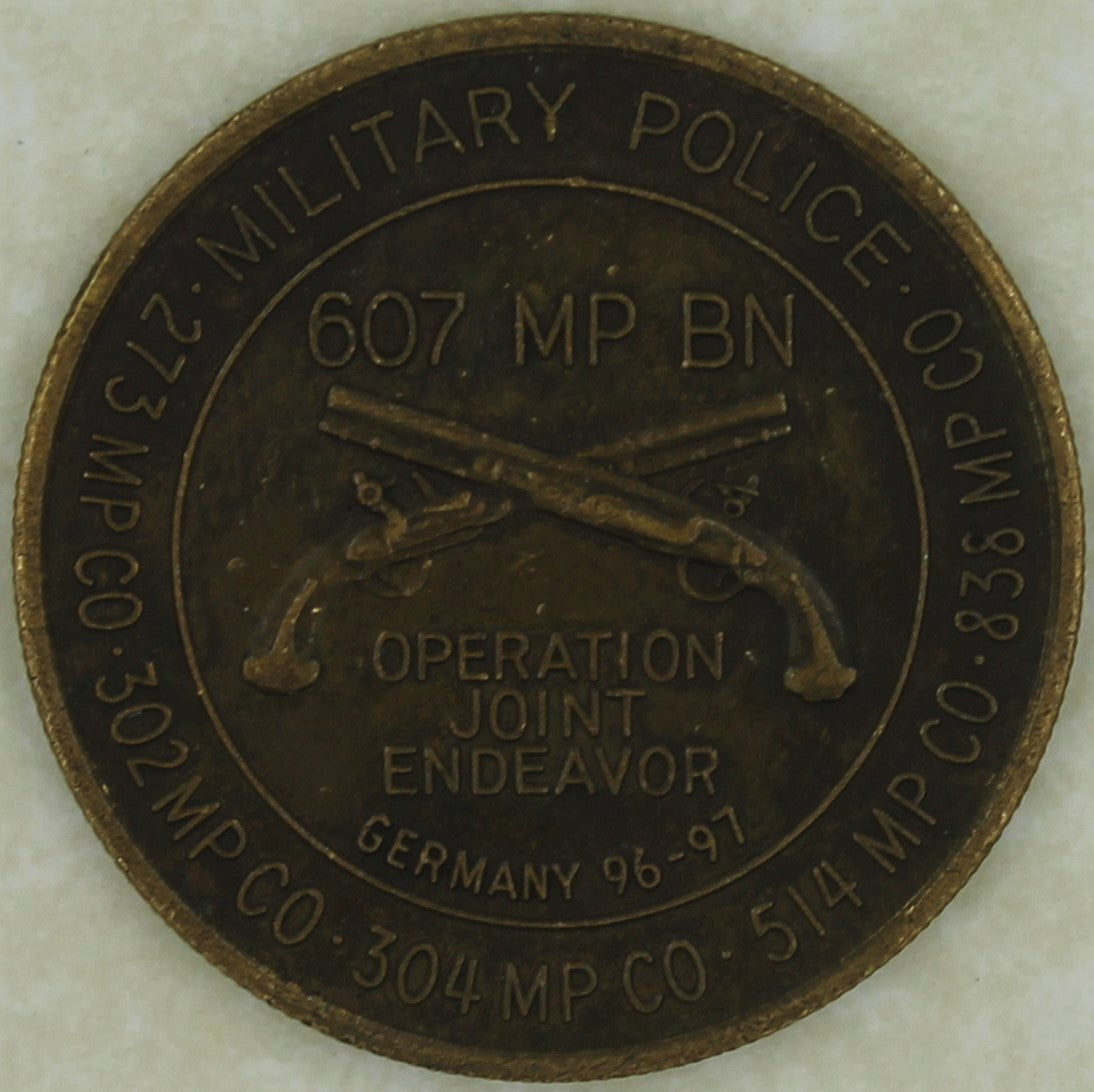 607th Military Police MP Battalion Op Joint Endeavor Army Challenge Co ...