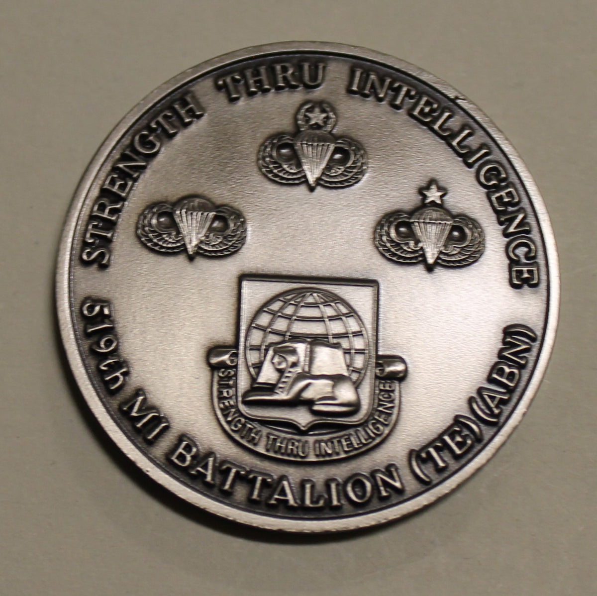 519th Military Intelligence Battalion Airborne Bosnia Silver Finish Ar ...