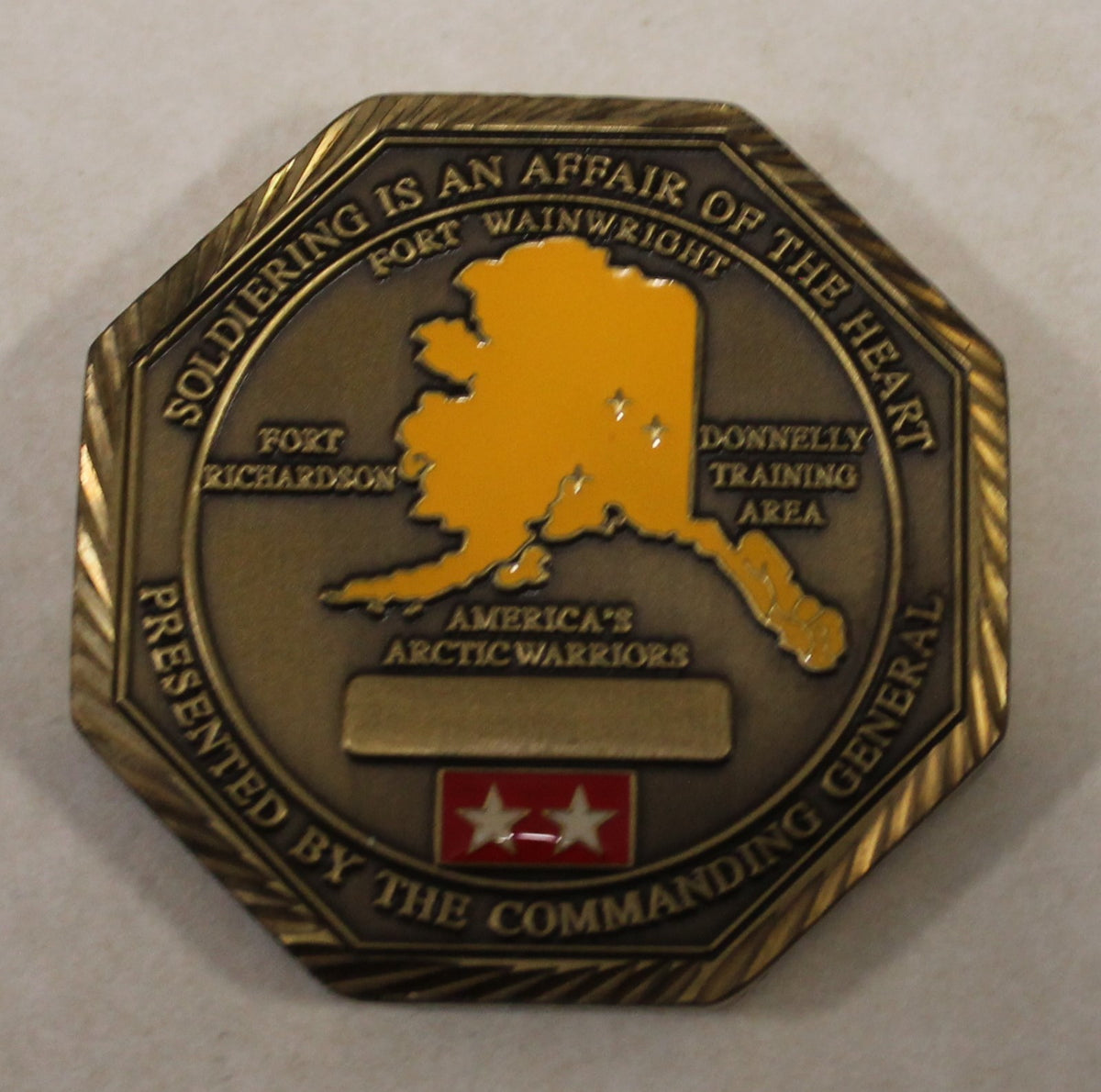 US Army Alaska Arctic Warrior Commanding General Challenge Coin ...
