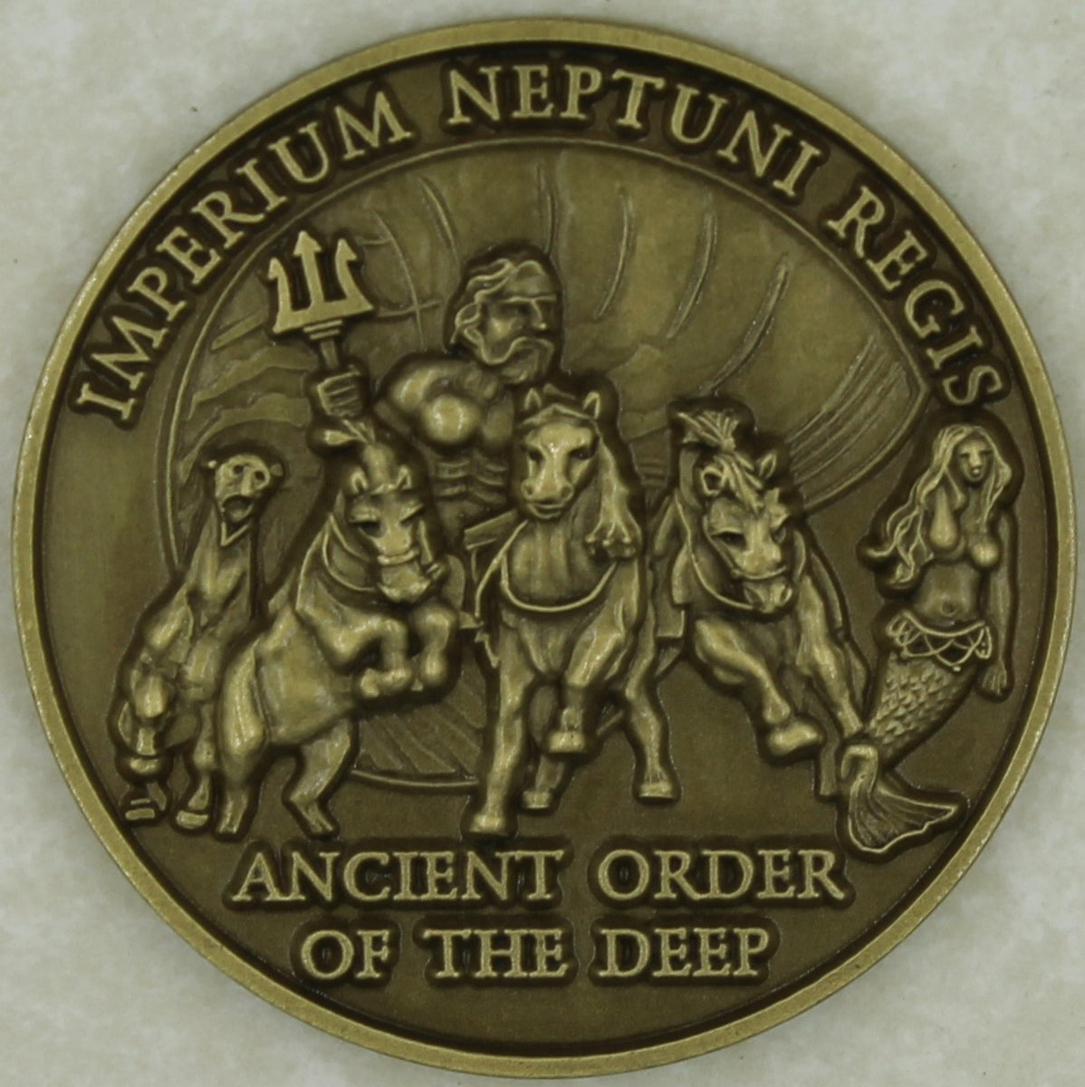 Trusty Shellback Brass Navy Challenge Coin – Rolyat Military Collectibles