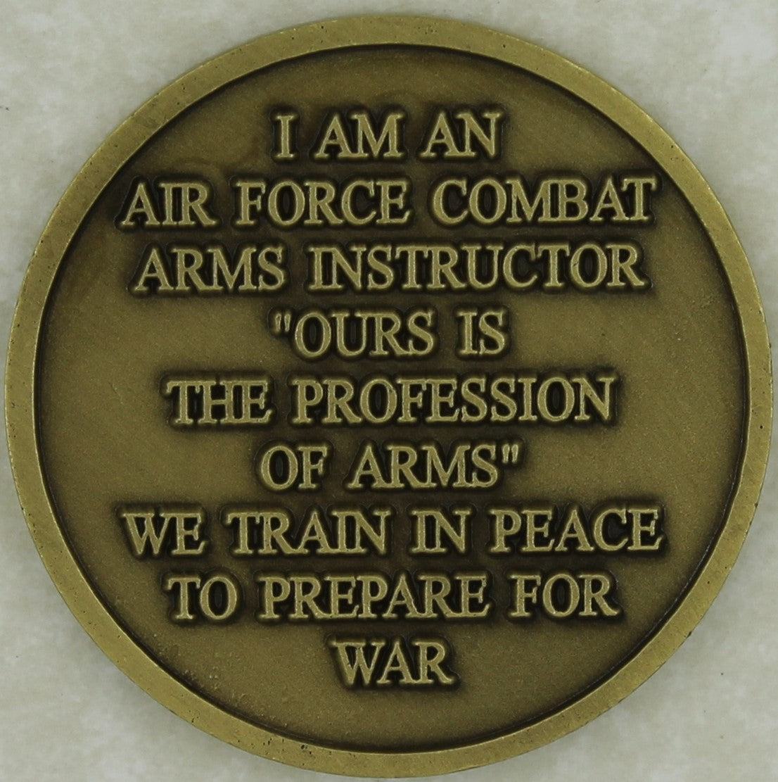 Combat Arms Instructor CATM Brass Air Force Challenge Coin – Rolyat ...