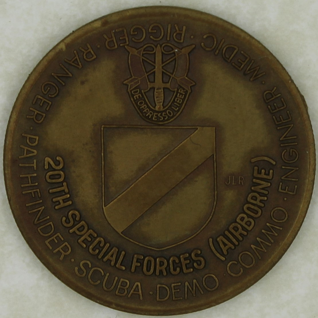 20th Special Forces Group Airborne 1978 Original Bronze Serrated Edge ...