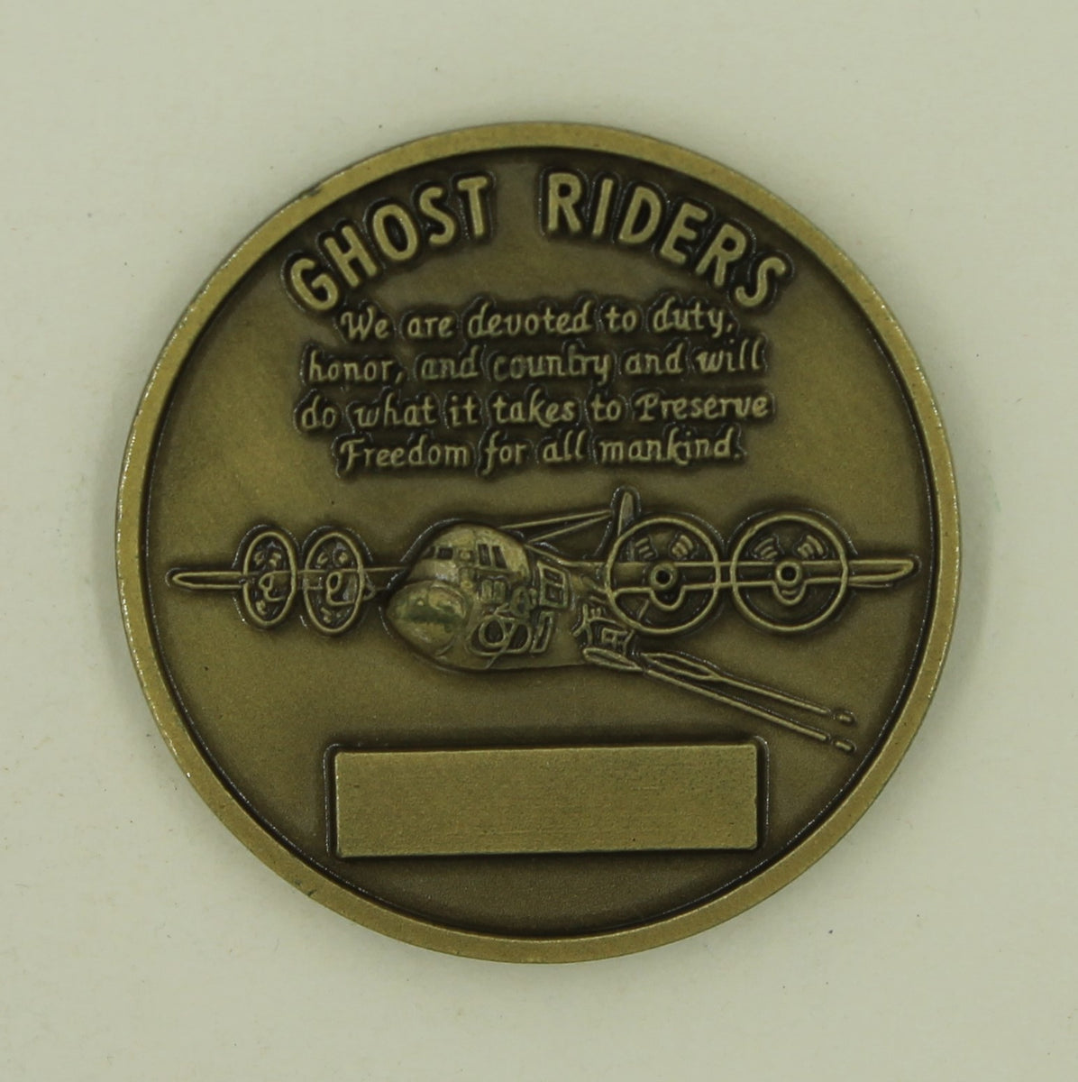 Ghost Riders Spectre AC-130 Gunship Special Ops Bronze Air Force Chall ...