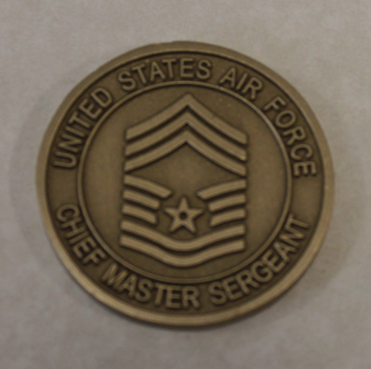 Chief Master Sergeant / CMSgt Antique Bronze Air Force Challenge Coin ...