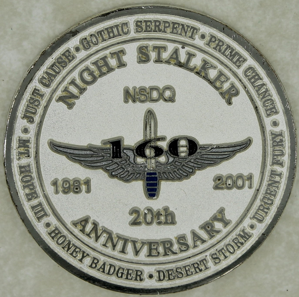 160th Special Operations Aviation Regt SOAR 20th Anniversary Army Chal ...