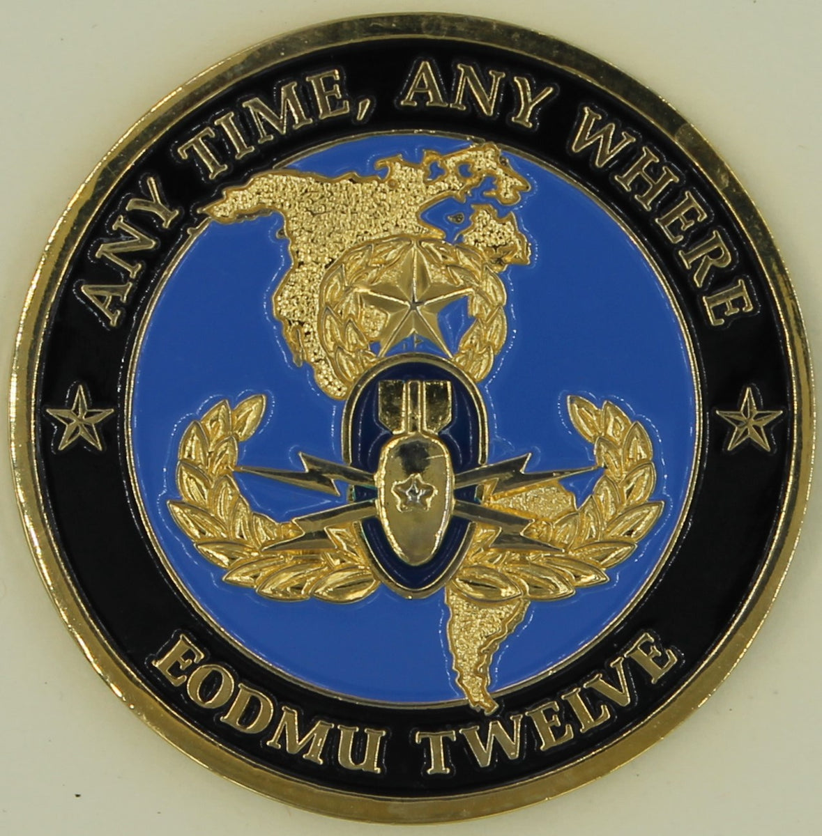 EODMU Twelve Any Time Any Where Dice Navy Challenge Coin – Rolyat ...