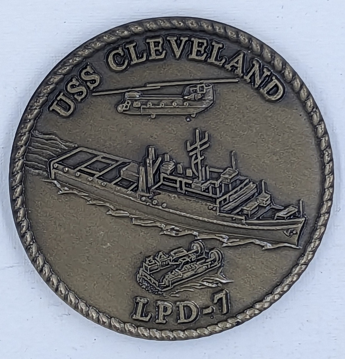 USS Cleveland LPD-7 Promptus Et Paratus Navy Challenge Coin – Rolyat ...