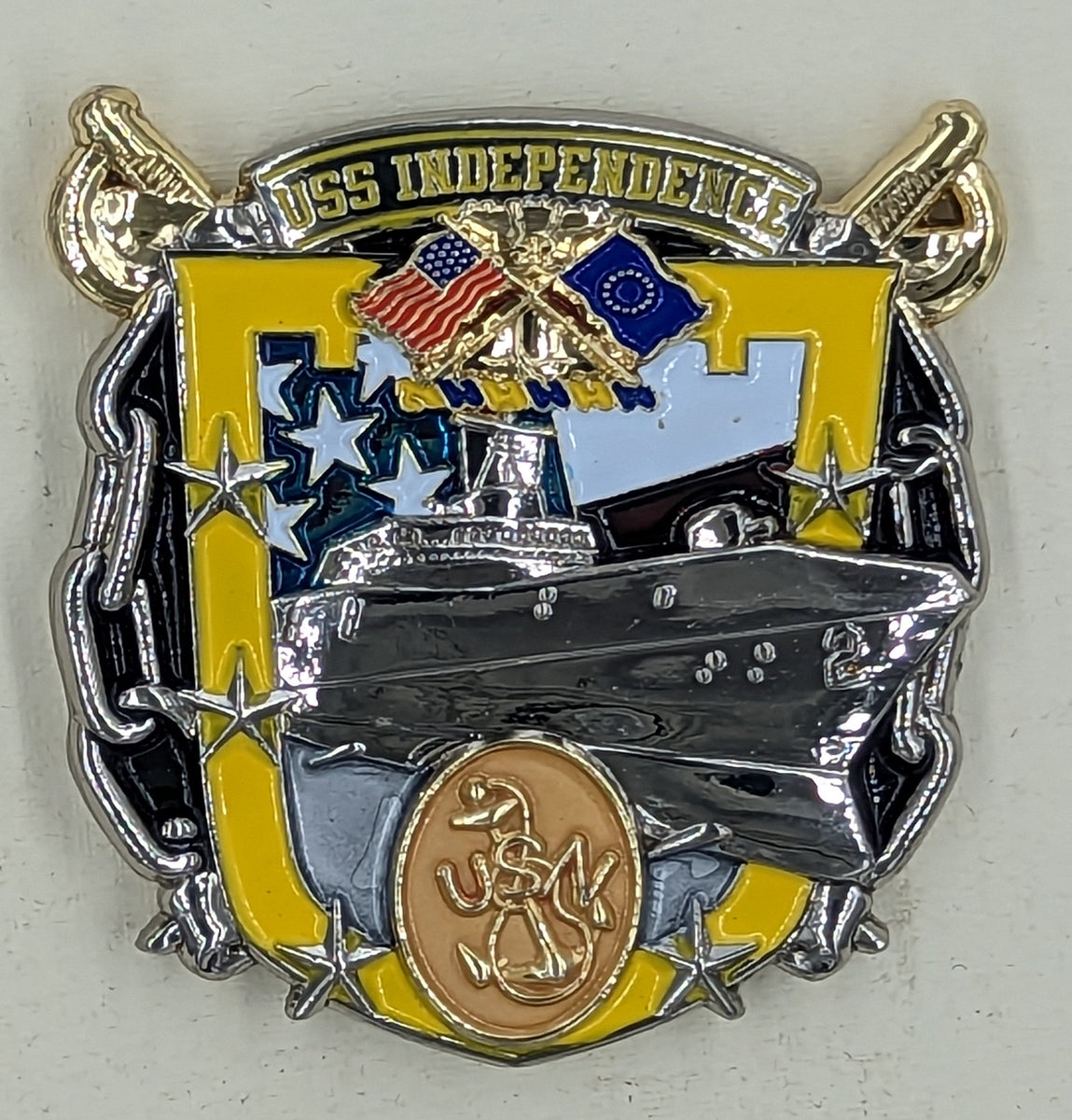 USS Independence Goat Locker Chiefs Navy Challenge Coin – Rolyat ...