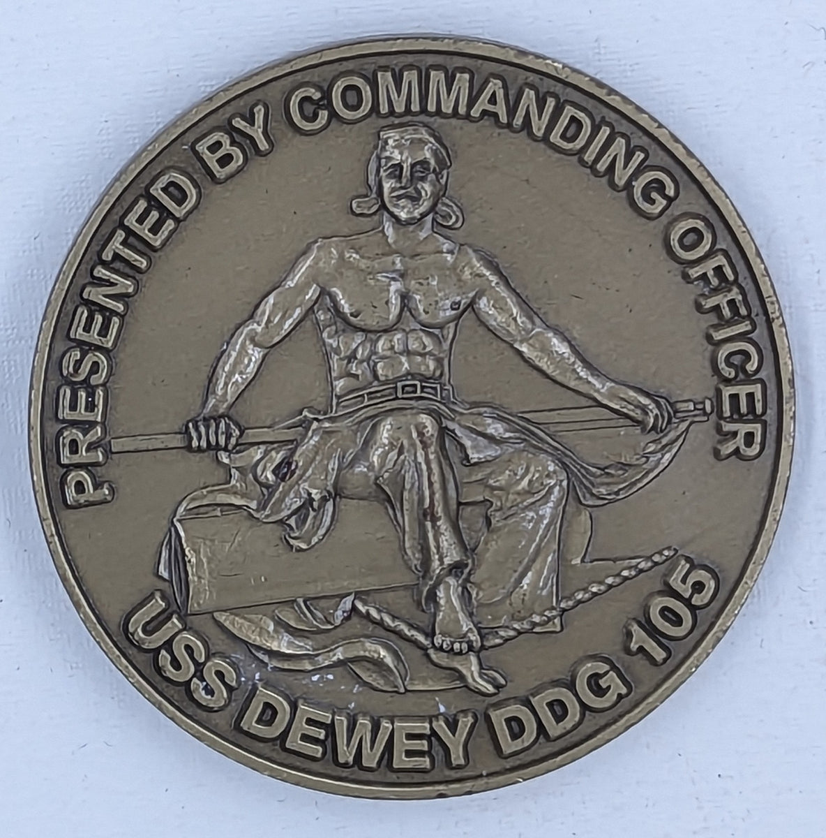 USS Dewey DDG 105 Commanders Navy Challenge Coin – Rolyat Military ...