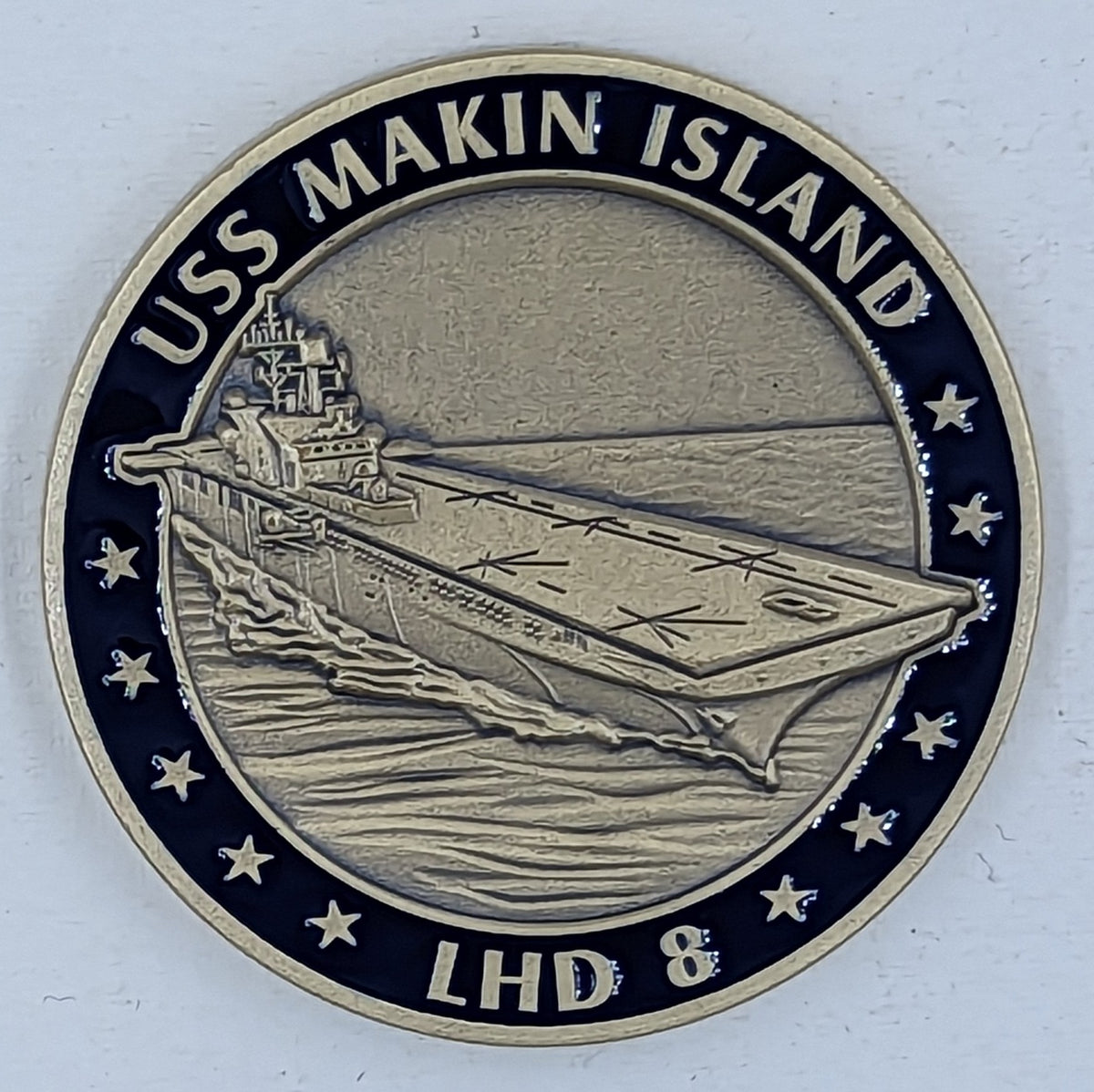 USS Makin Island LHD 8 Capt Alvin "Bull" Holsey Commander Navy Challen ...