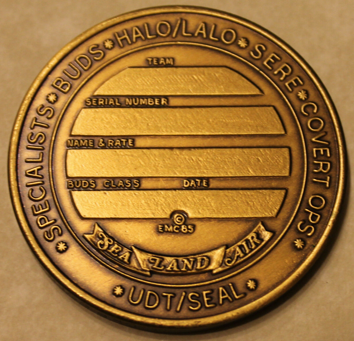 NAVSPECWARGRU SEAL Teams Grenada 1985 Navy Challenge Coin / SEAL UDTs ...